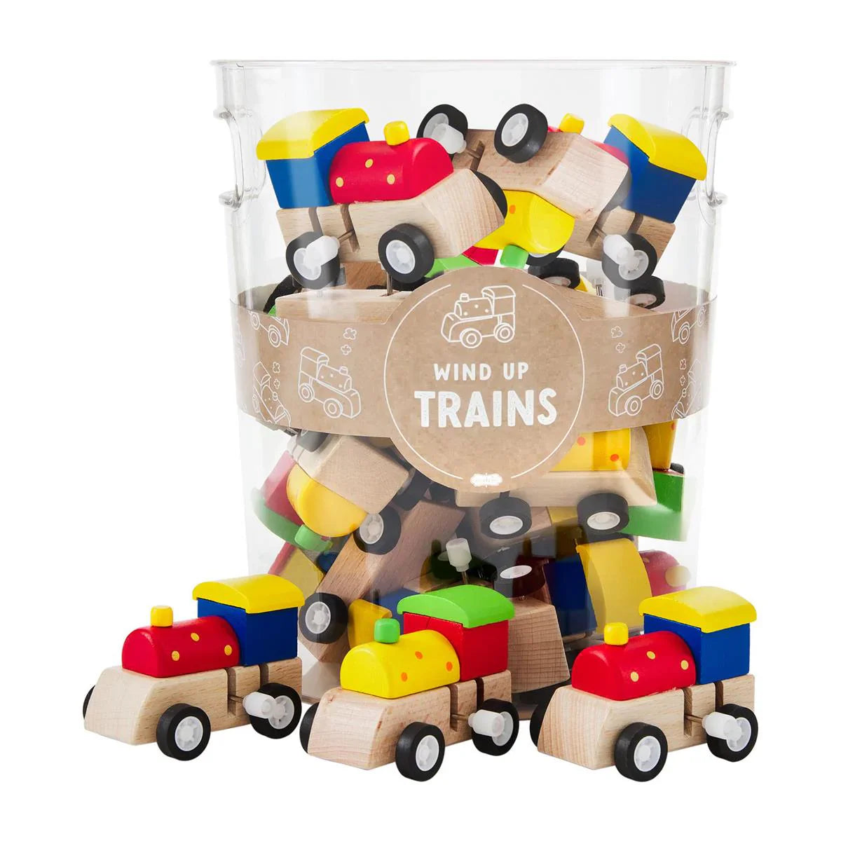Wind Up Wooden Train – The Purple Hippopotamus